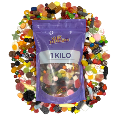 1 kilo blandet slik – SlikEkspressen