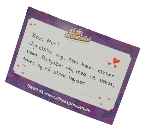 Personligt kort – SlikEkspressen